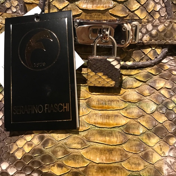 Serafino Fiaschi | Bags | Genuine Python Leather Bag | Poshmark